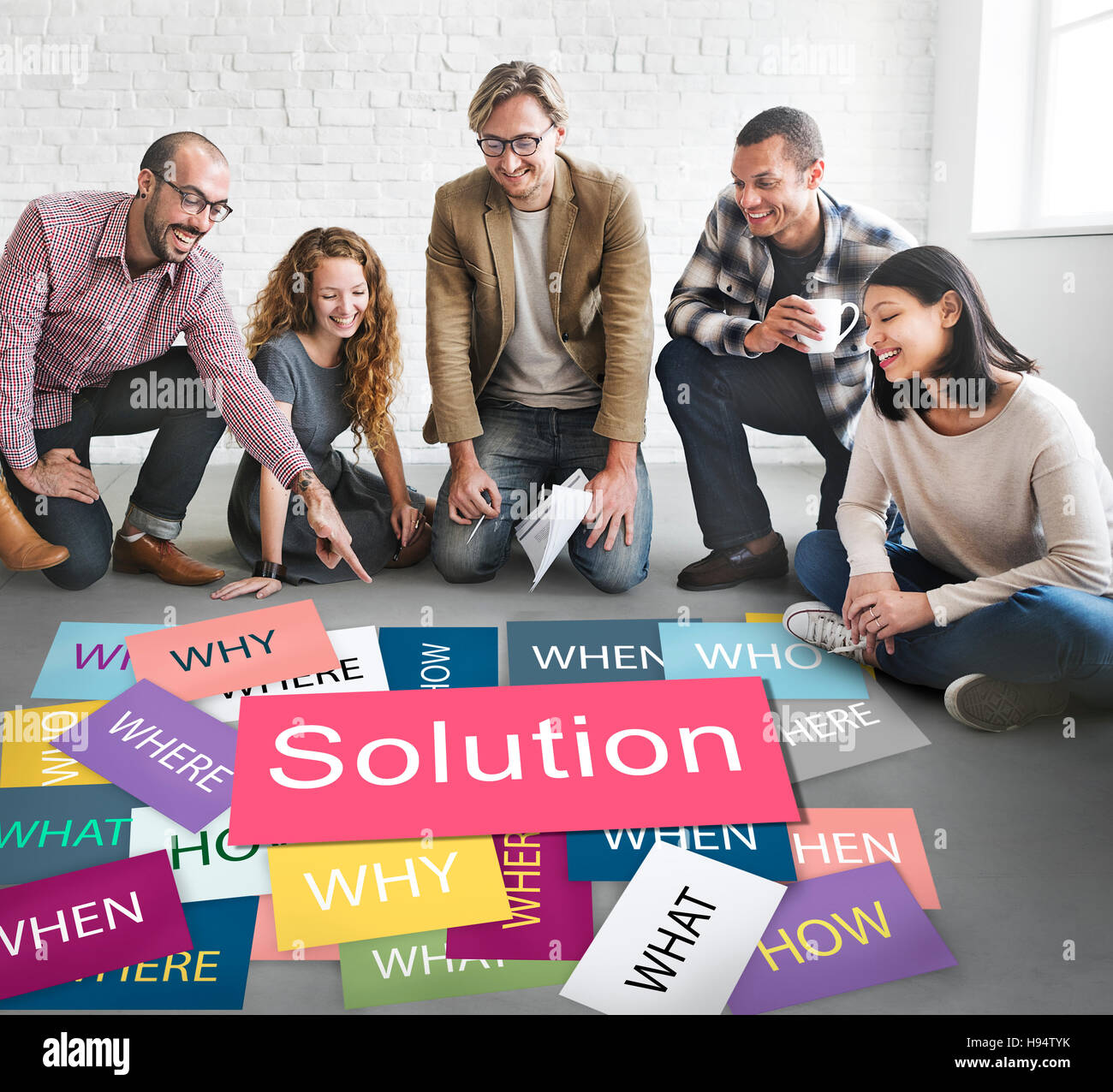 Solution Solving Problem Success Theory Concept Stock Photo - Alamy