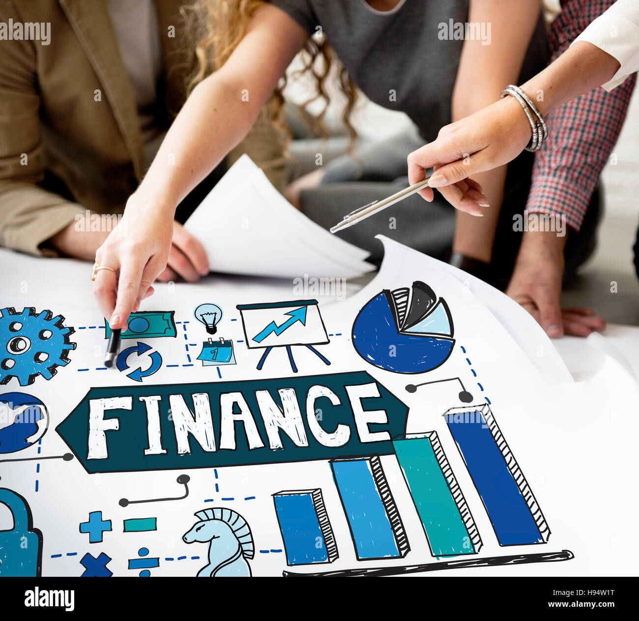 Finance Financial Economy Budget Bookkeeping Concept Stock Photo - Alamy