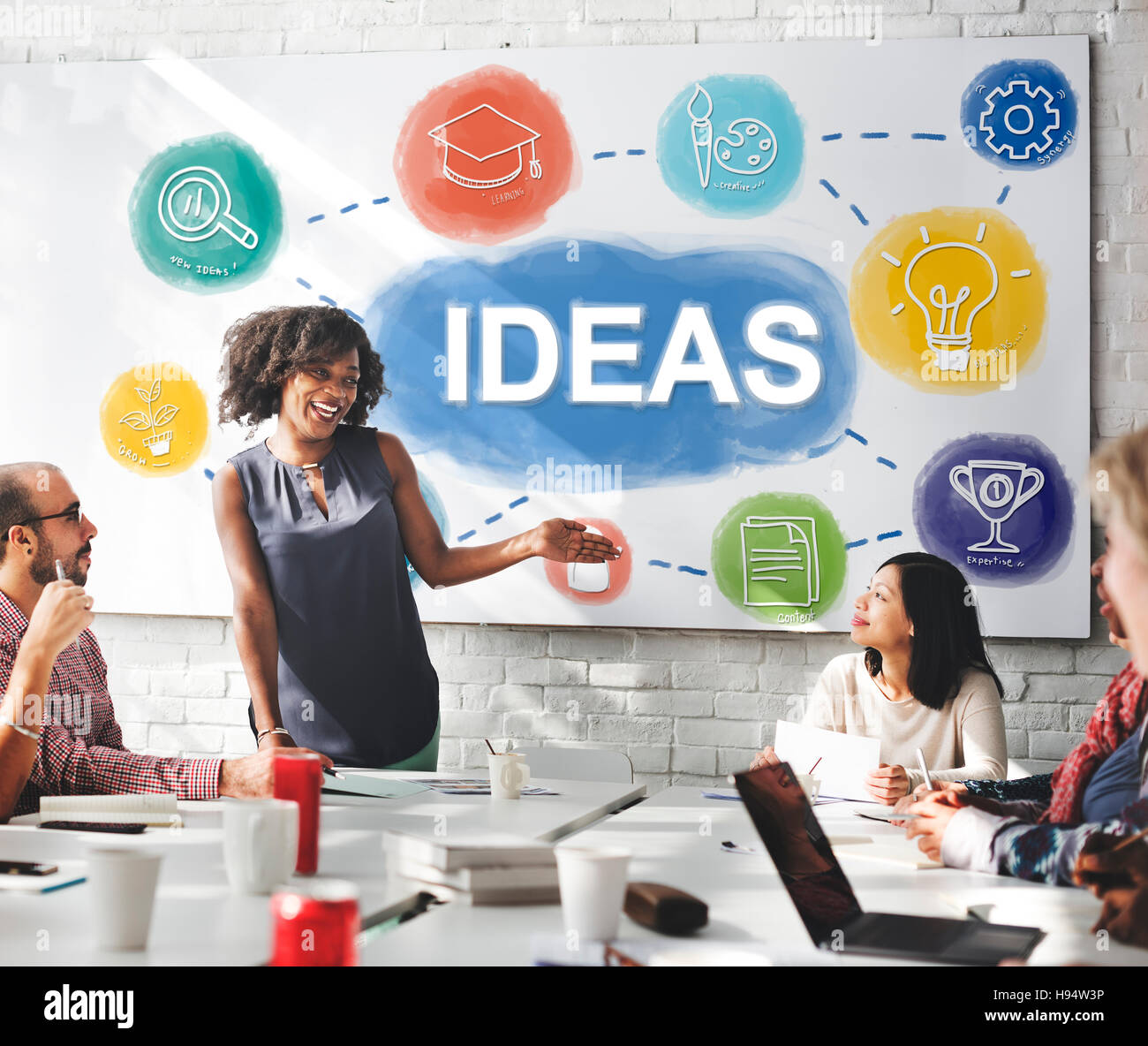 Brainstorm Knowledge Creative Imagine Think Concept Stock Photo - Alamy