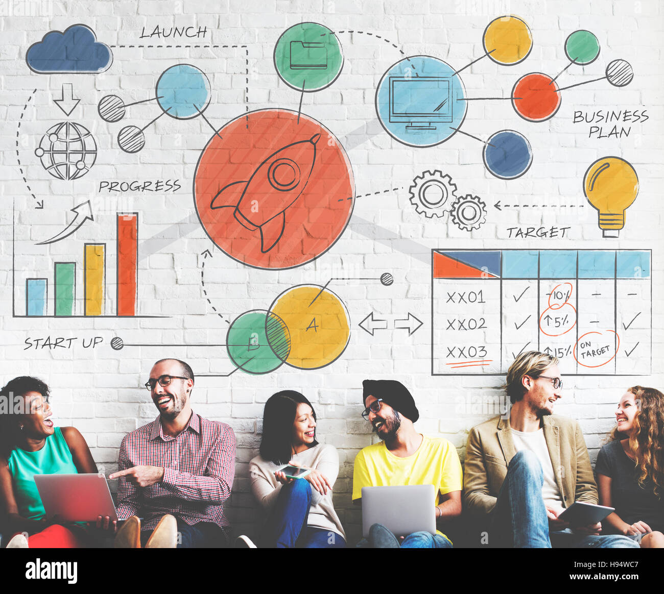 Business Strategy Design Plan Drawing Concept Stock Photo - Alamy