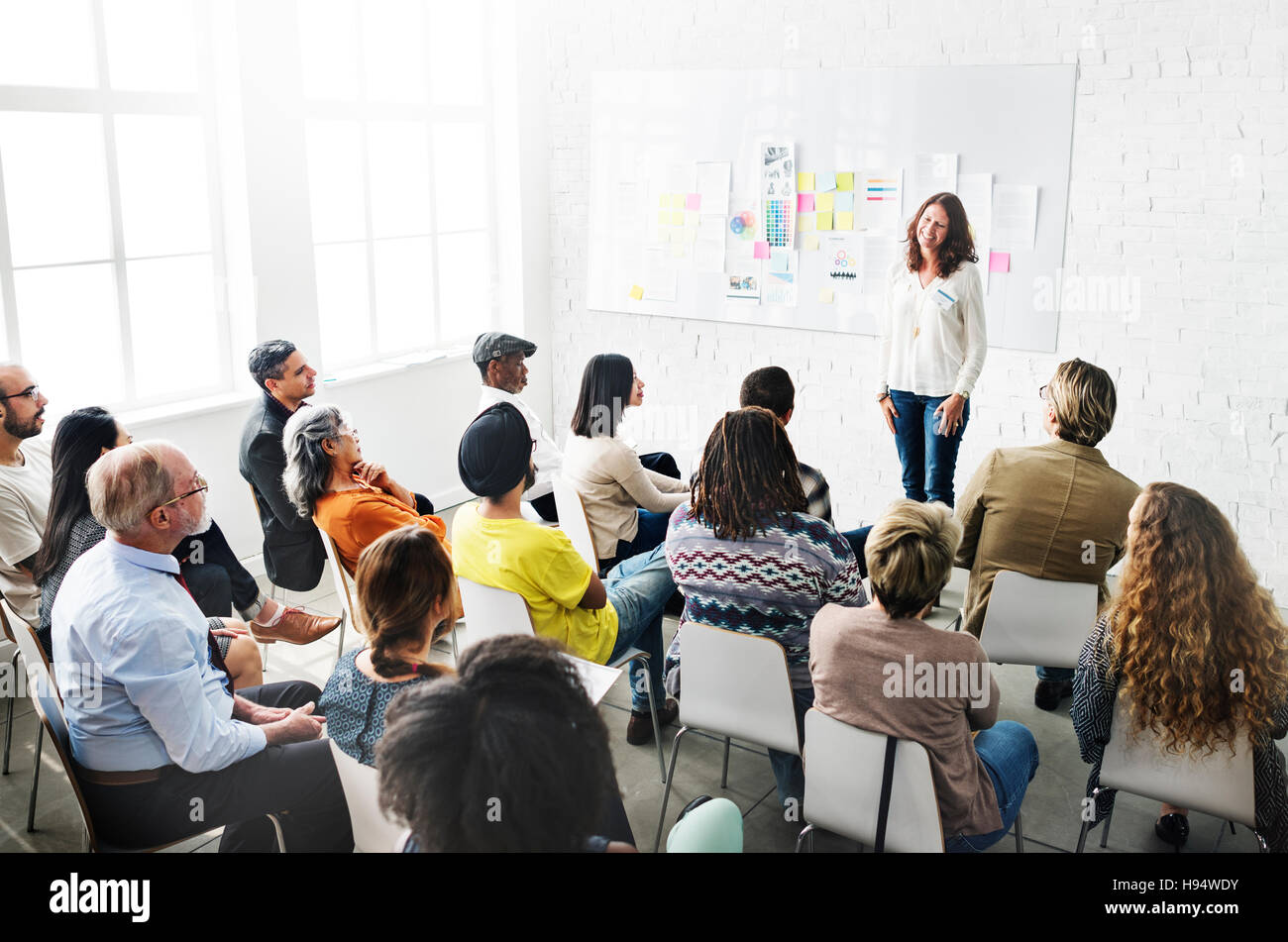 Design Team Meeting Presentation Creative Concept Stock Photo - Alamy