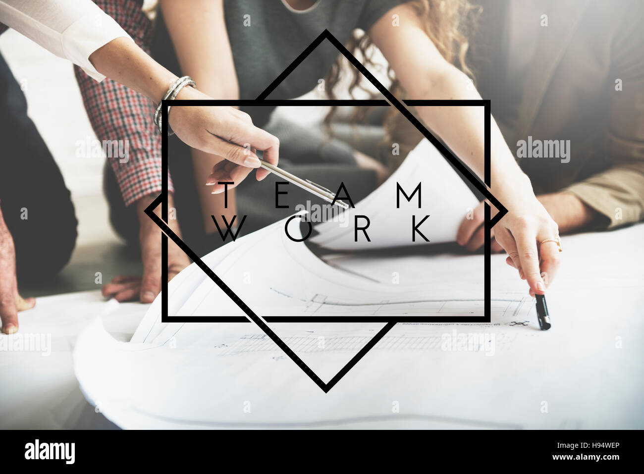 Teamwork Alliance Unity Collaboration Connection Concept Stock Photo ...