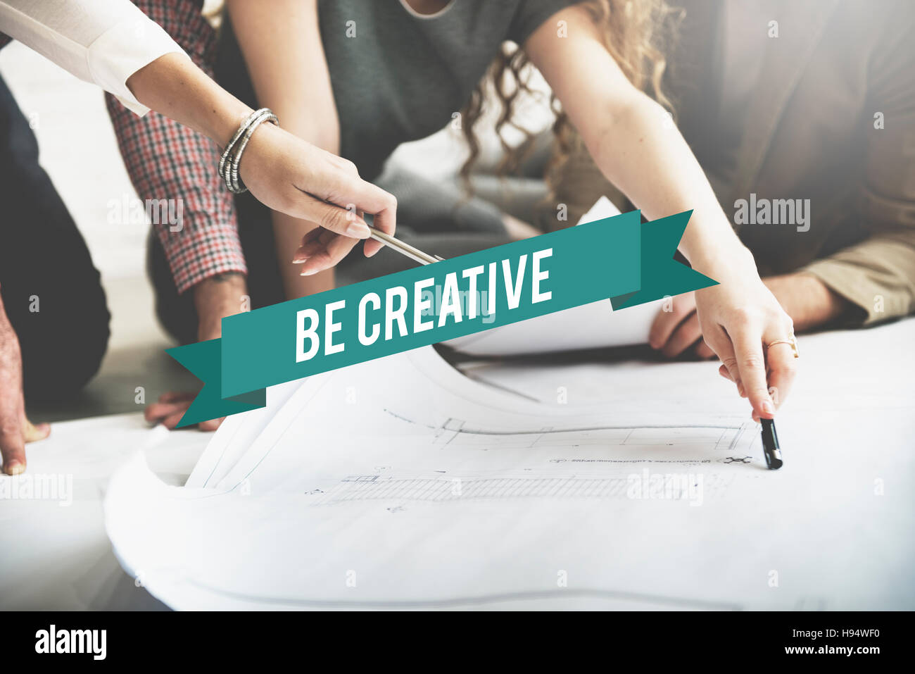 Be Creative Design Innovation Inspiration Concept Stock Photo - Alamy