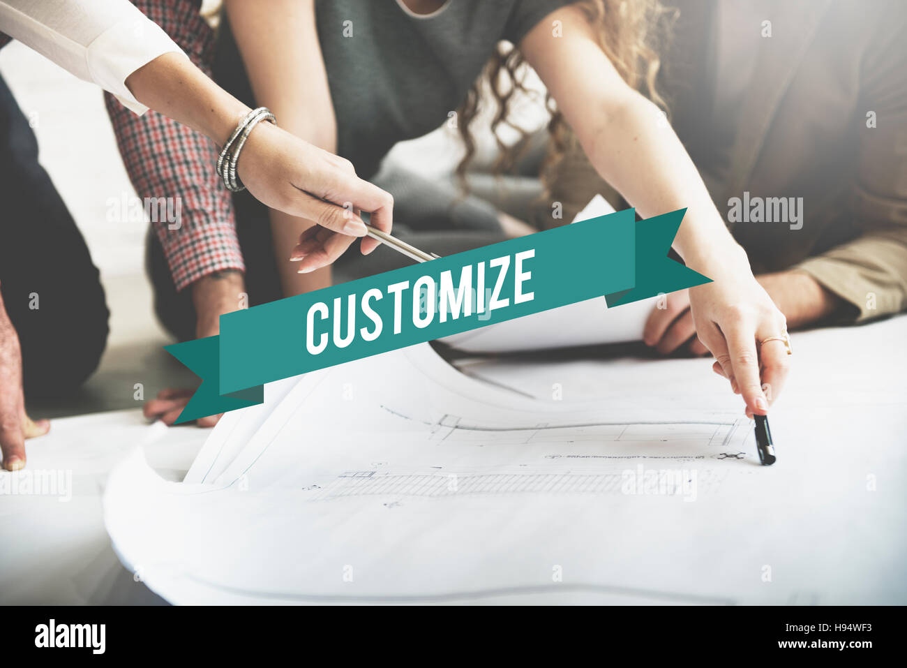 Customize Create Innovate Modify Creativity Concept Stock Photo - Alamy