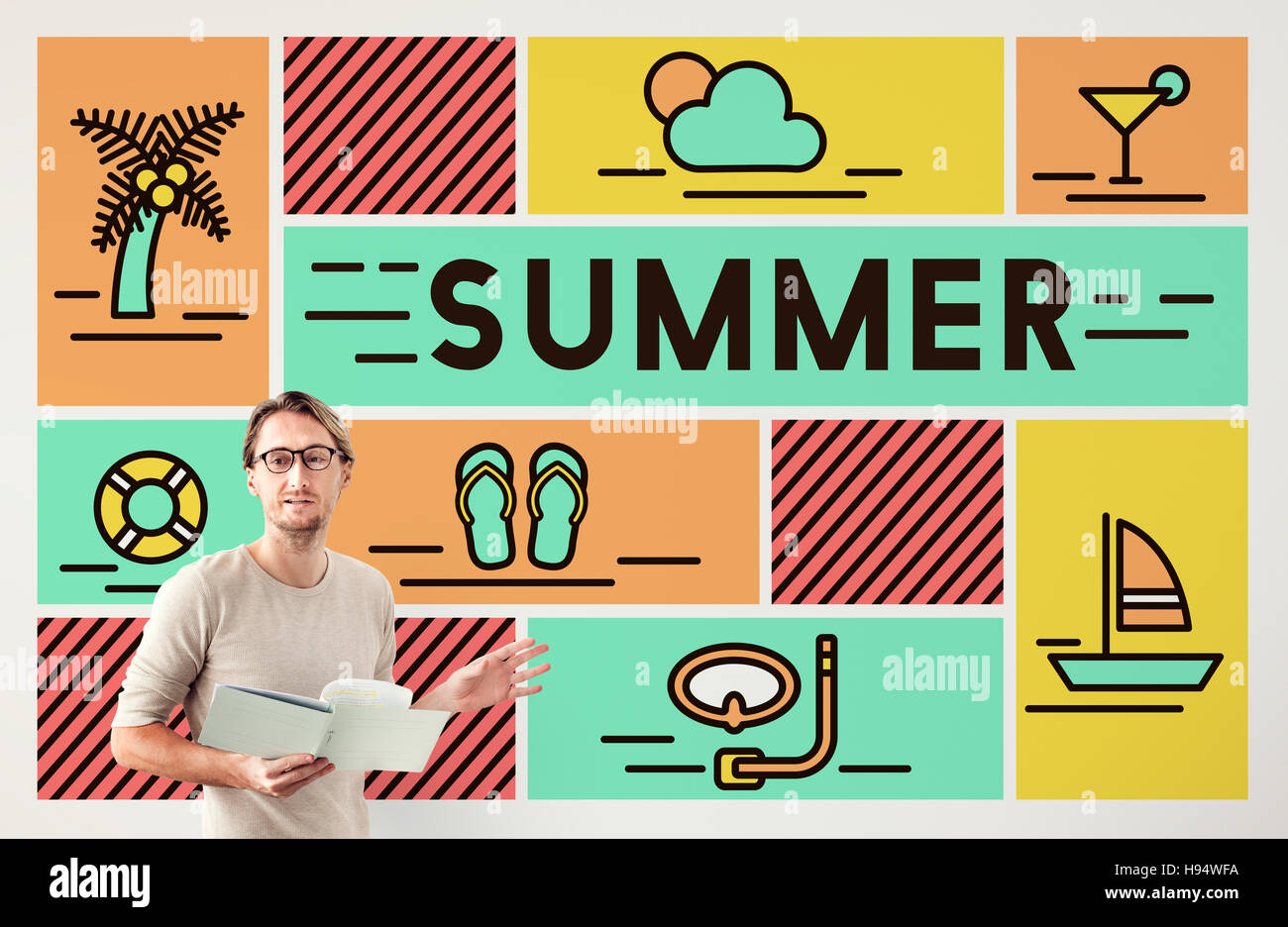 Summer Holiday Rest Vacation Relaxation Concept Stock Photo - Alamy