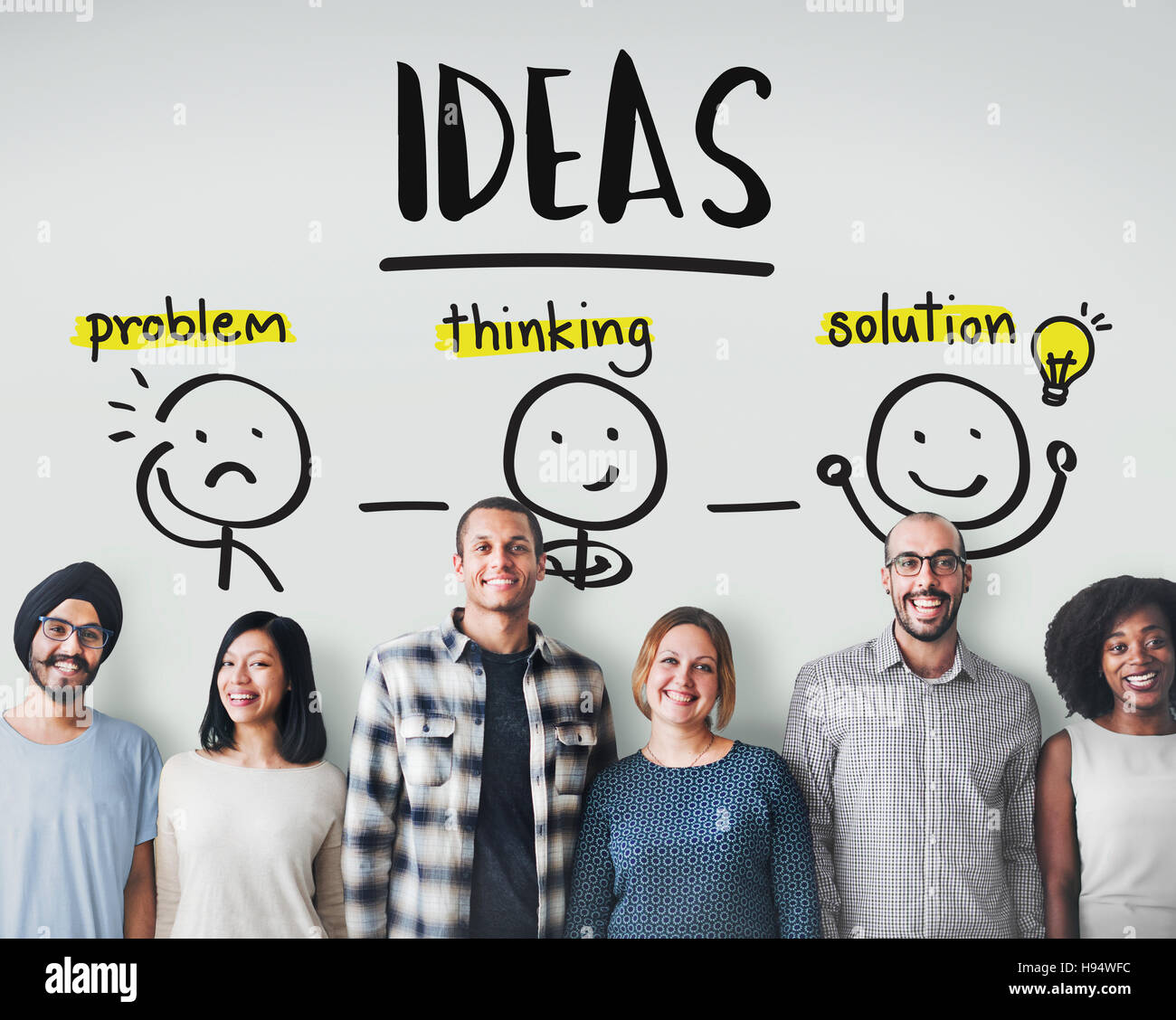 Ideas Creative Thinking People Graphic Concept Stock Photo - Alamy