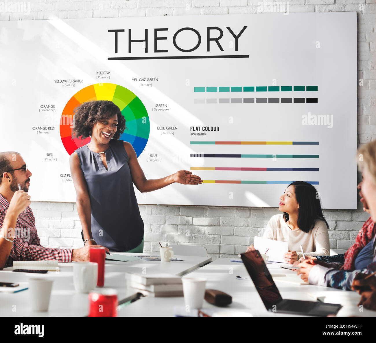 Theory Graphic Chart Color Scheme Concept Stock Photo - Alamy
