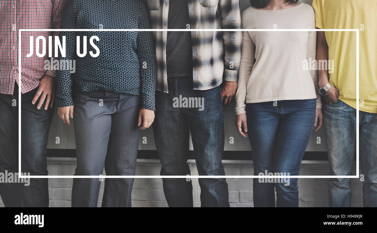 Join Us Joining Membership Participate Concept Stock Photo - Alamy