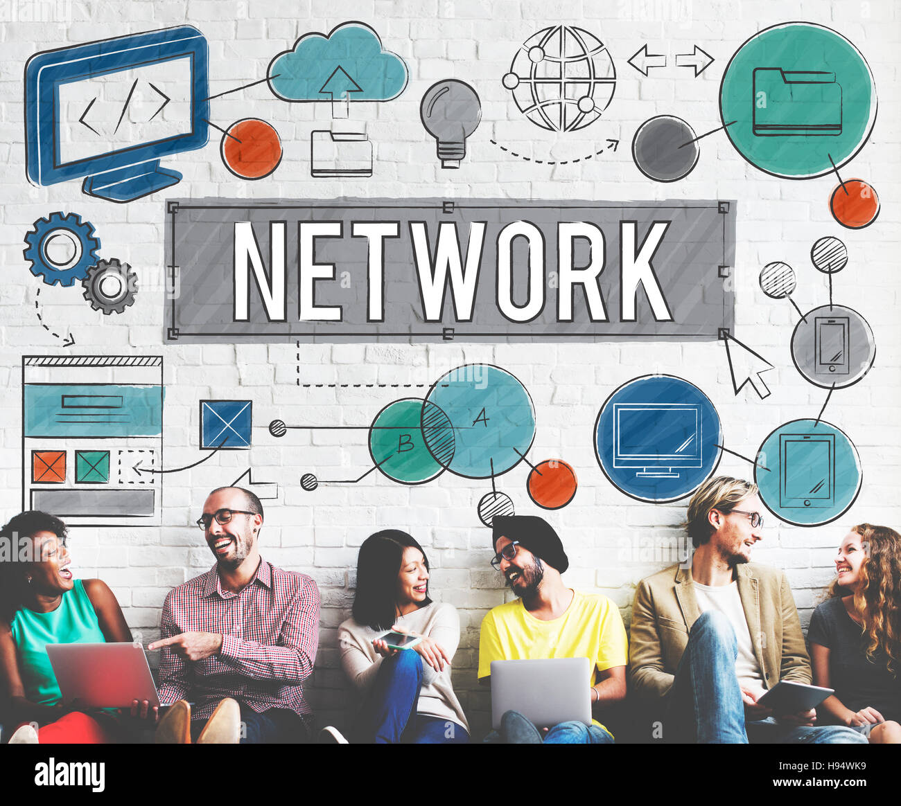 Network Connection Internet Online Technology Concept Stock Photo - Alamy