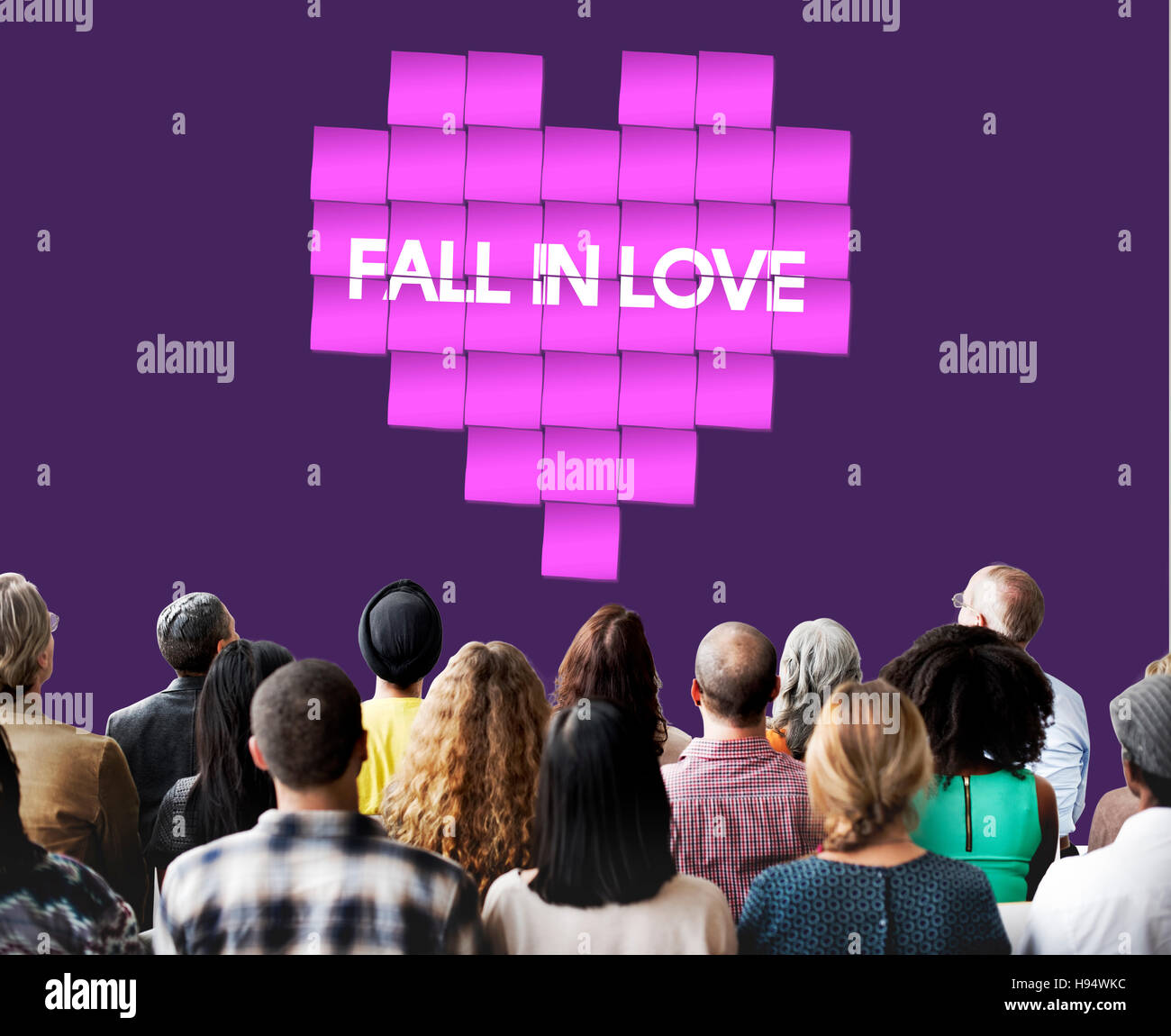 Love And Affection Heart Graphic Concept Stock Photo - Alamy