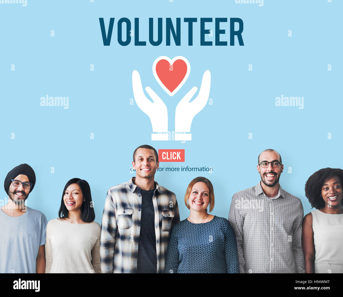 Volunteer Helping Hands Heart Icon Concept Stock Photo - Alamy