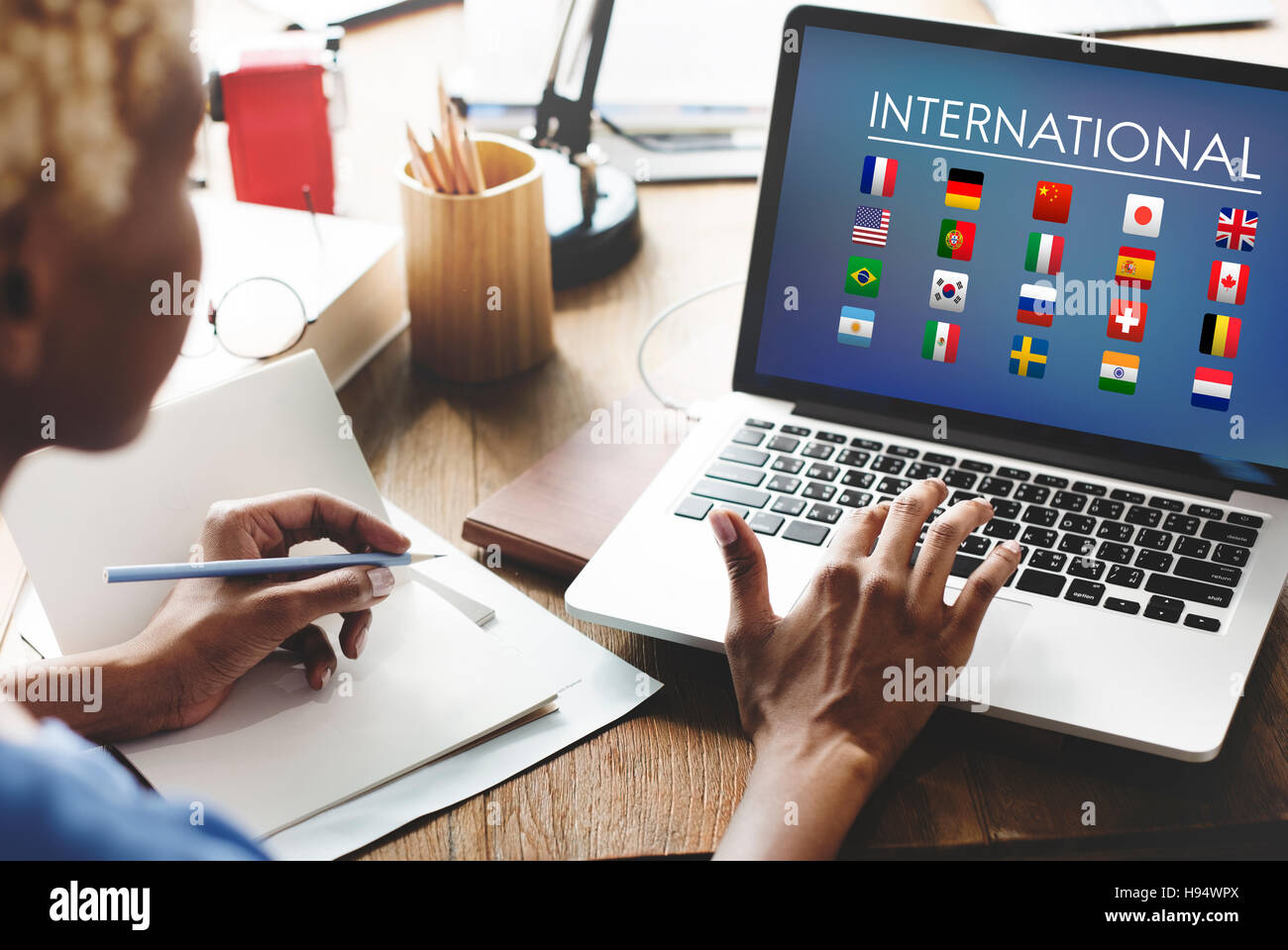Flag Countries Foreign International Symbol Concept Stock Photo - Alamy