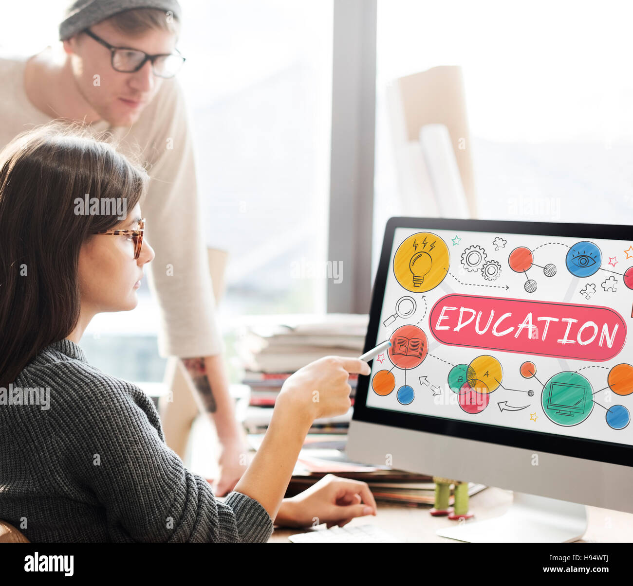 Education Learning Creativity Design Ideas Concept Stock Photo - Alamy