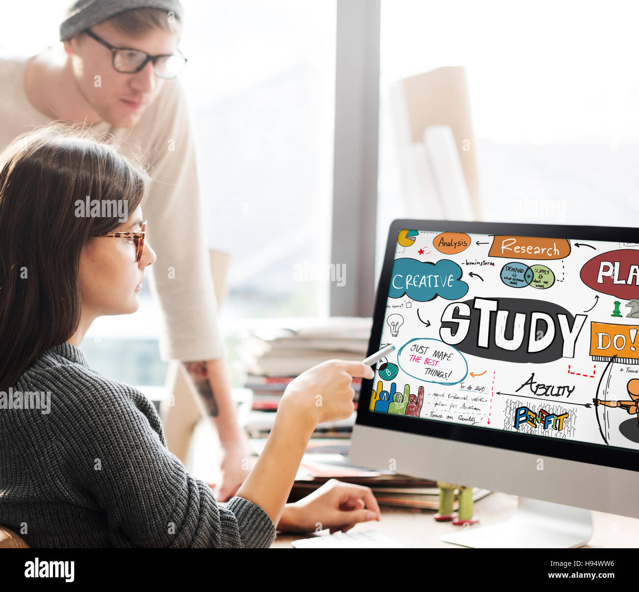 Study Learning Understanding Education Insight Concept Stock Photo - Alamy