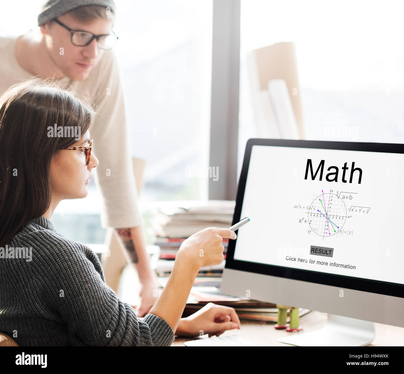 Equation Formula Geometry Calculation Concept Stock Photo - Alamy