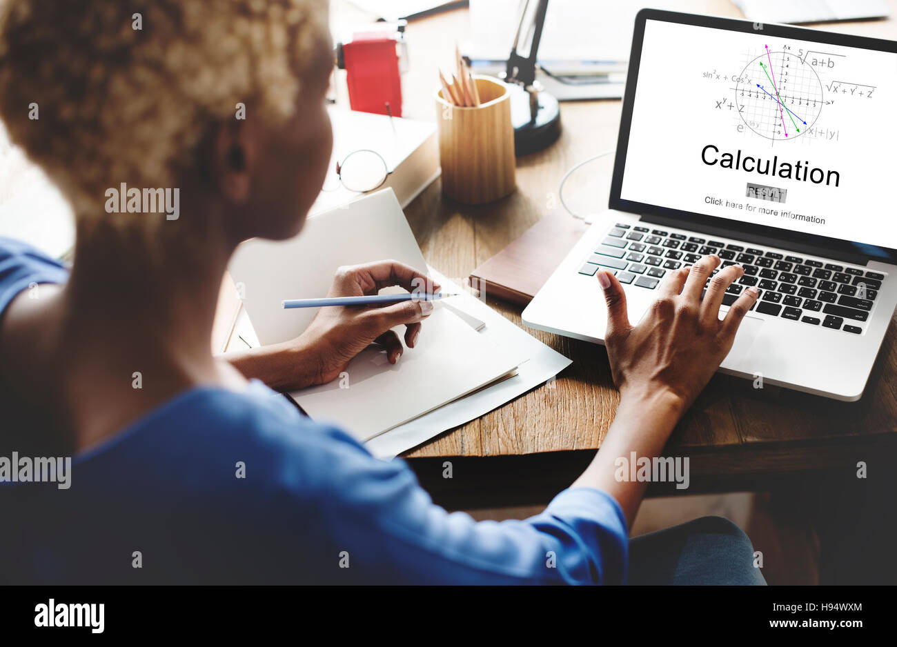 Equation Formula Geometry Calculation Concept Stock Photo - Alamy