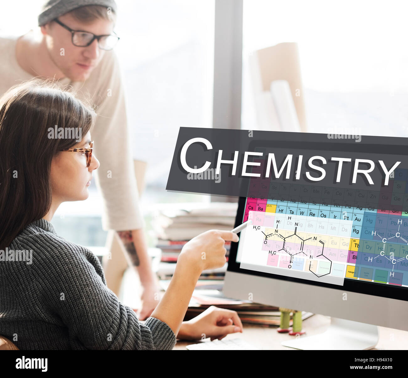 Chemistry Science Experiment Formula Concept Stock Photo - Alamy
