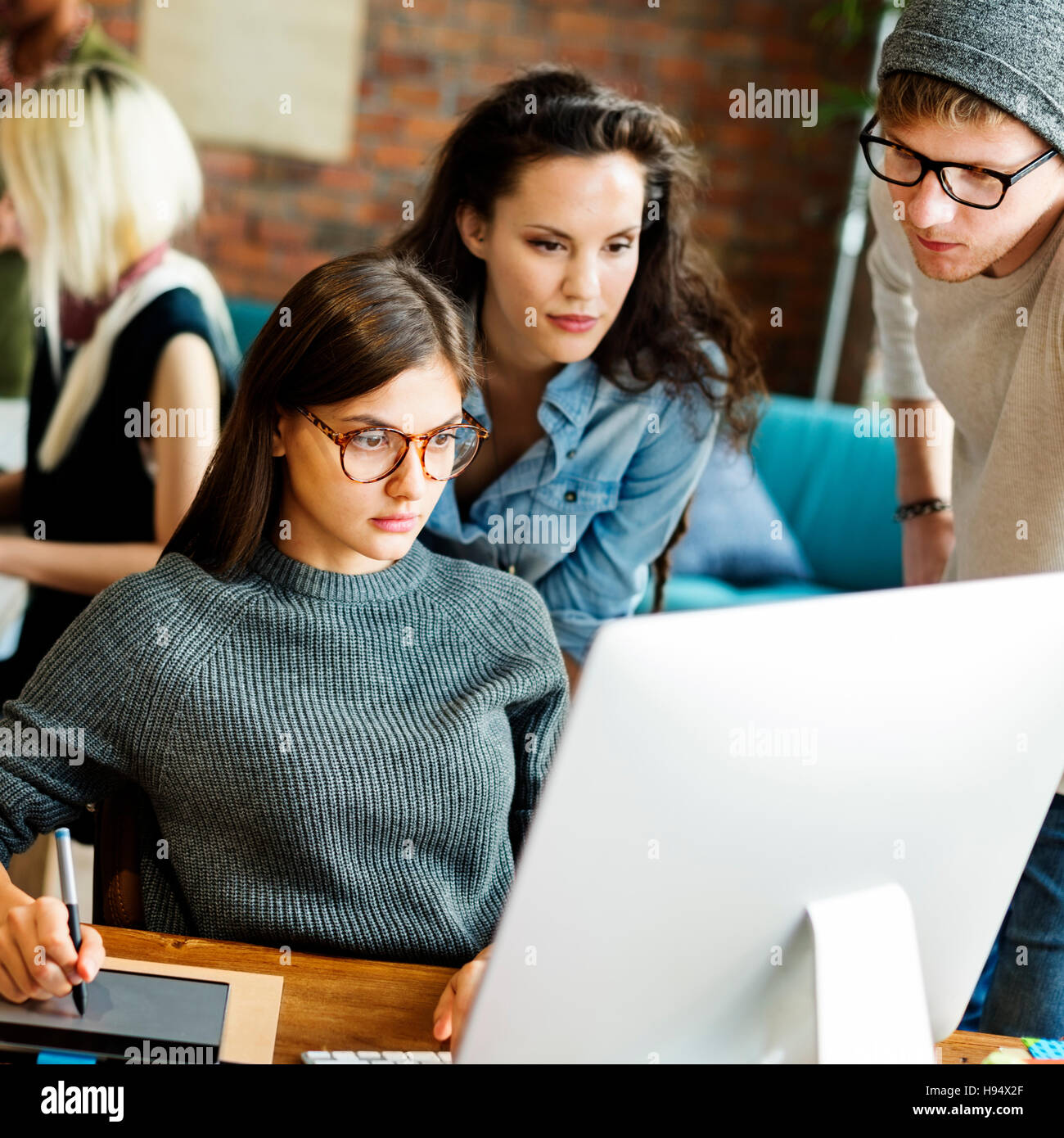 Creative Teamwork Meeting Discussion Ideas Concept Stock Photo - Alamy