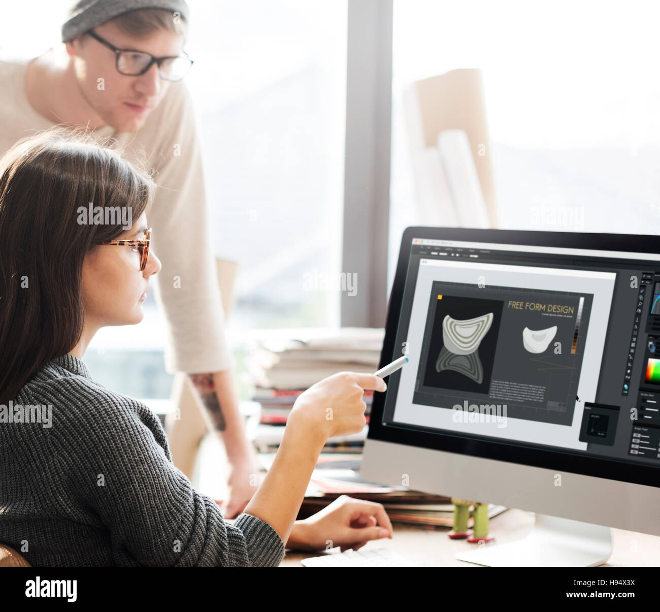Design Team Meeting Discussion Working Concept Stock Photo - Alamy