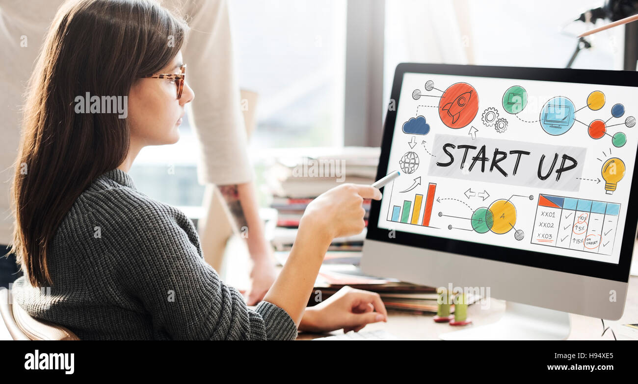 Start up Launch Business Ideas Growth Success Concept Stock Photo - Alamy