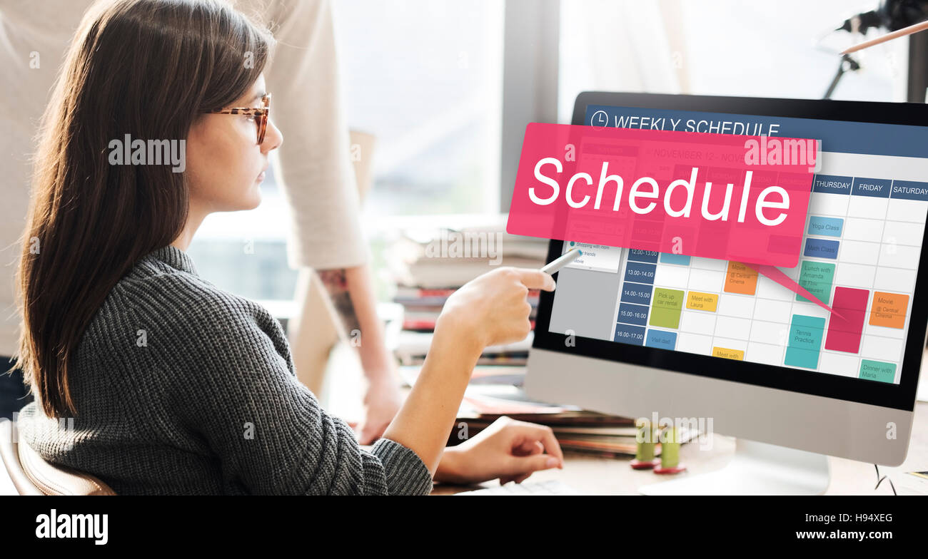 Schedule Organization Planning List To Do Concept Stock Photo - Alamy