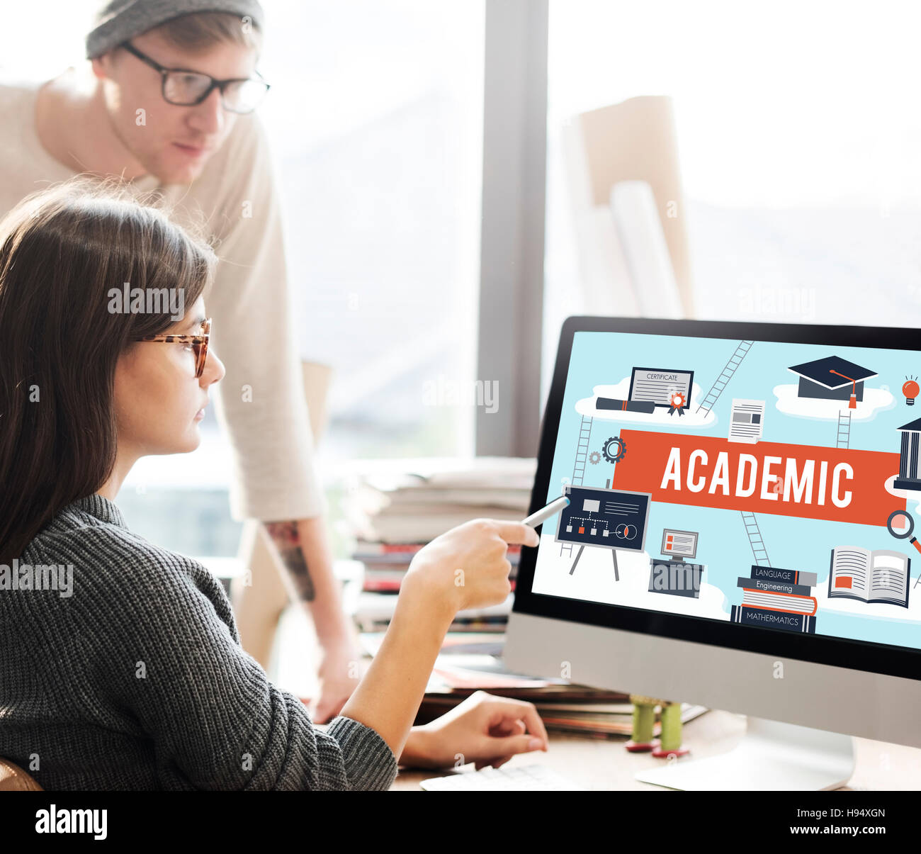 Collage Academic Education Institution Concept Stock Photo - Alamy