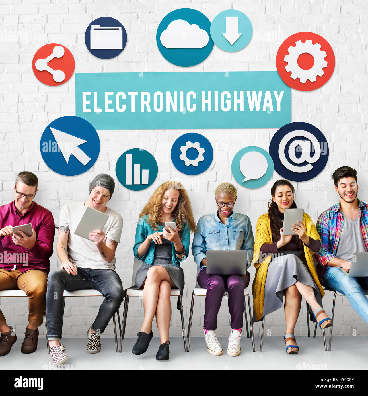 Electronic Highway Internet Information Online Concept Stock Photo - Alamy