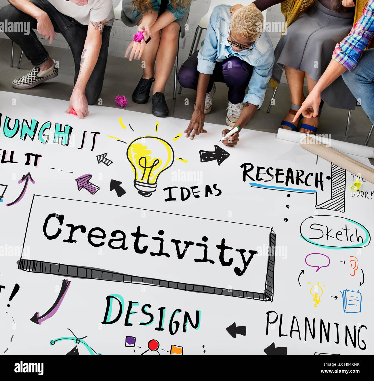 Creativity Ideas Imagination Skill Solution Concept Stock Photo - Alamy