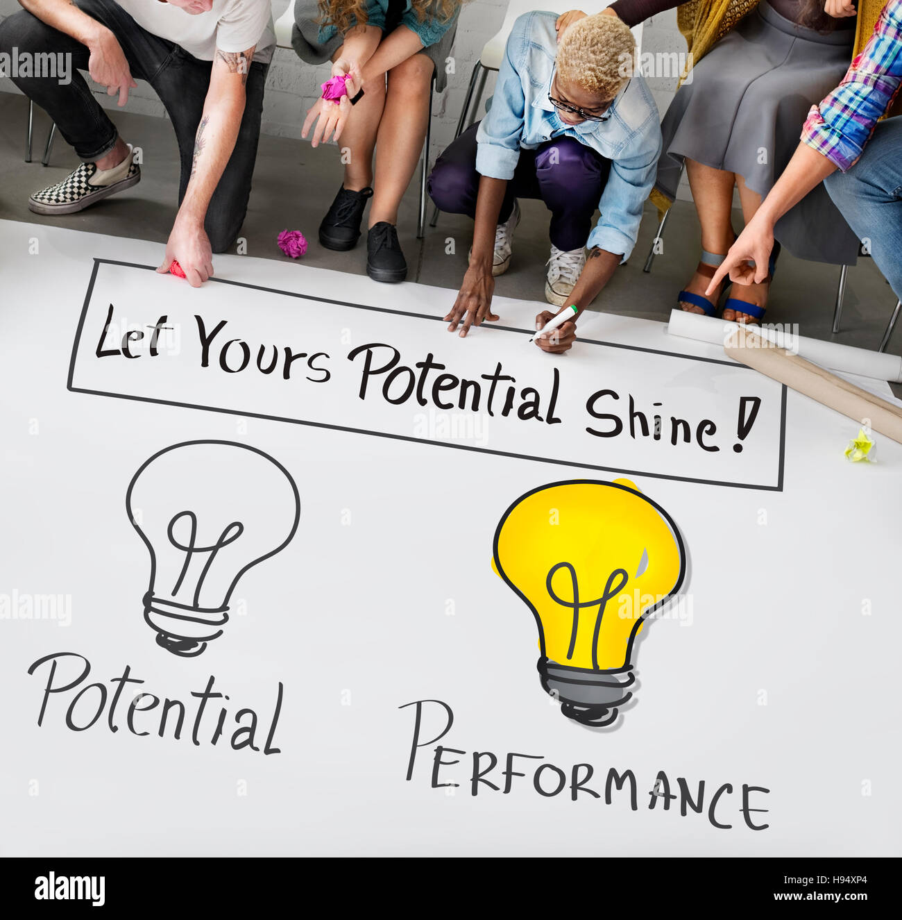 Potential Performance Capacity Motivation Skill Concept Stock Photo - Alamy