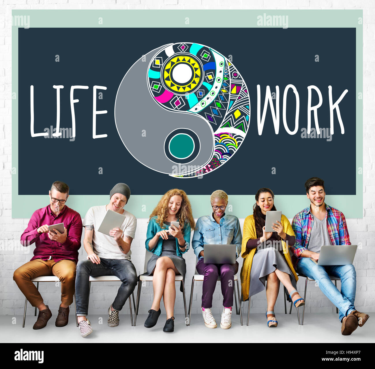 Life Work Balance Functional Nature Active Style Concept Stock Photo ...