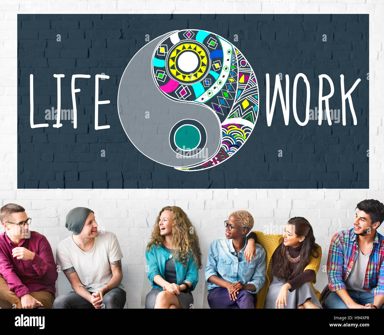 Life Work Balance Functional Nature Active Style Concept Stock Photo ...