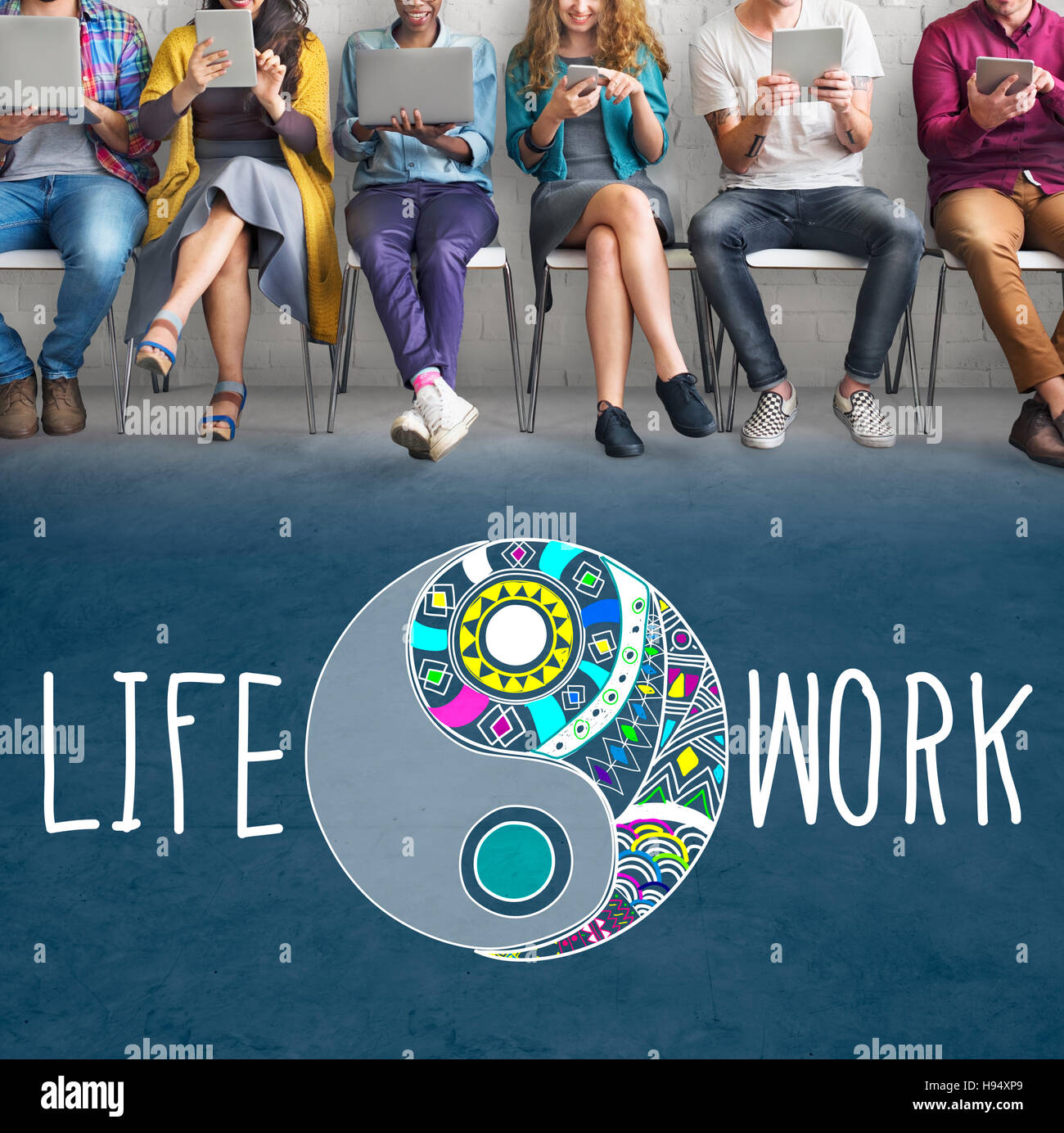Life Work Balance Functional Nature Active Style Concept Stock Photo ...