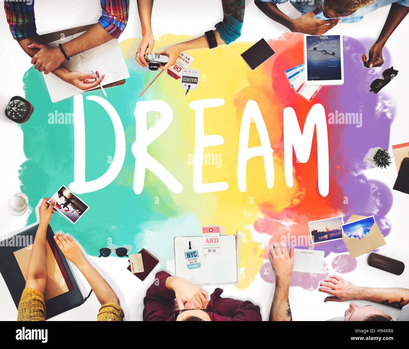 Dream Hopeful Inspiration Imagination Goal Vision Concept Stock Photo ...