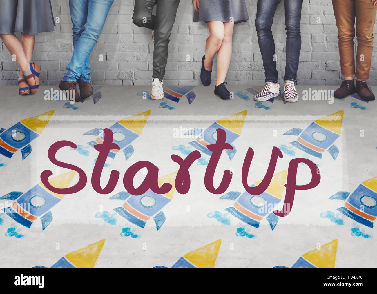 Start Up Launch Business Strategy Development Concept Stock Photo - Alamy