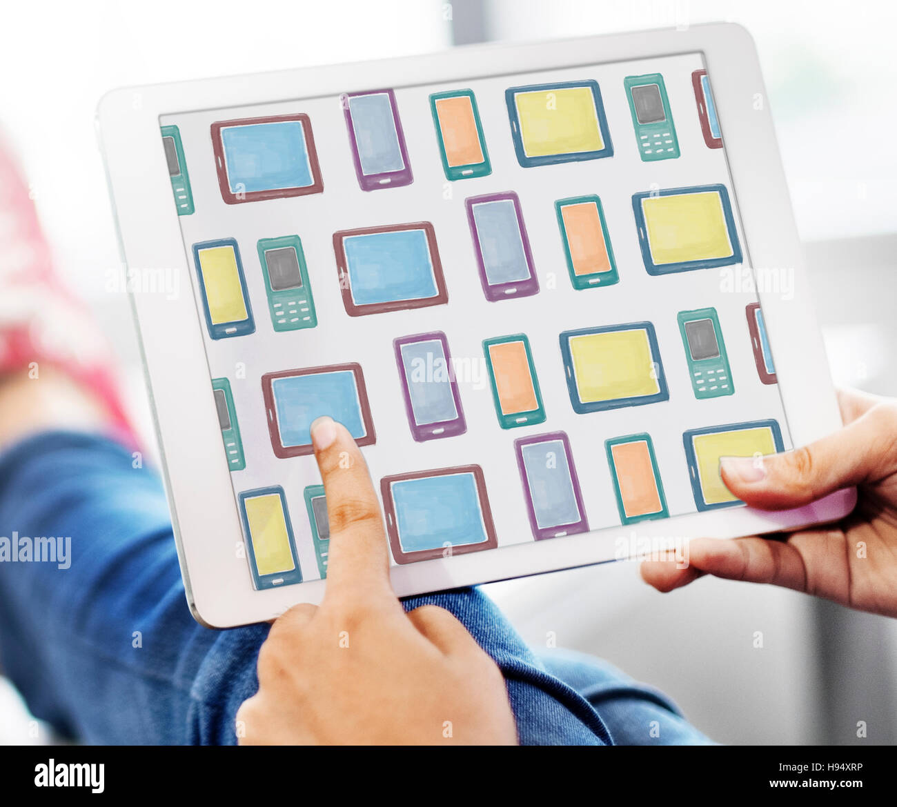 Digital Devices Technology Graphics Connection Concept Stock Photo - Alamy