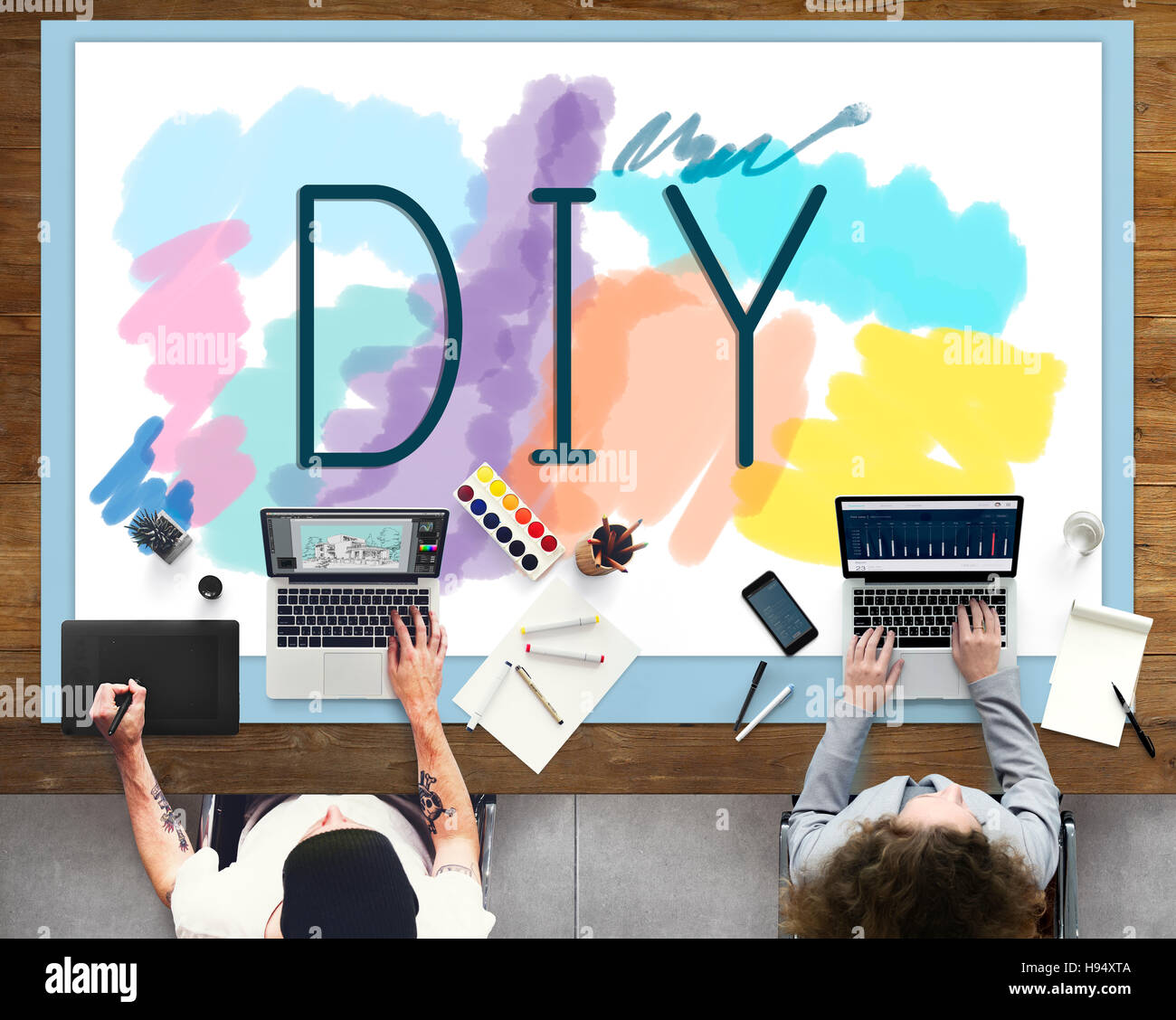 Designing graphics hi-res stock photography and images - Alamy
