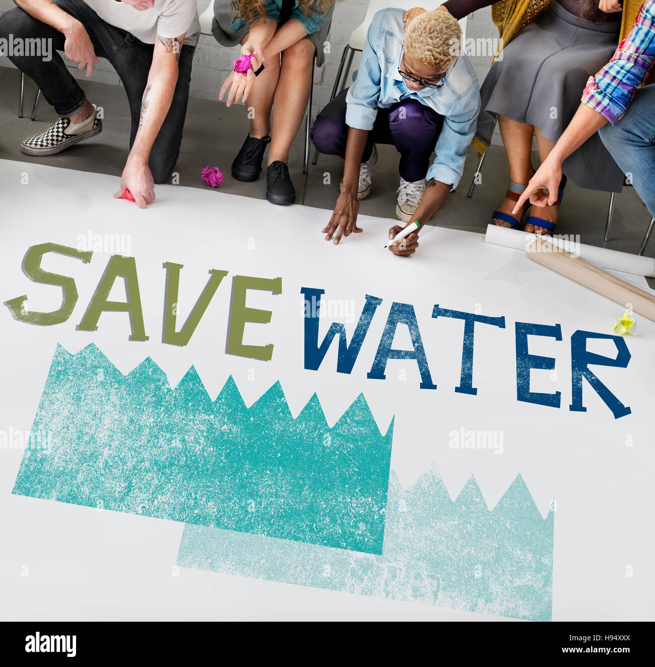 Ecology Water Conservation Sustainability Nature Concept Stock Photo ...