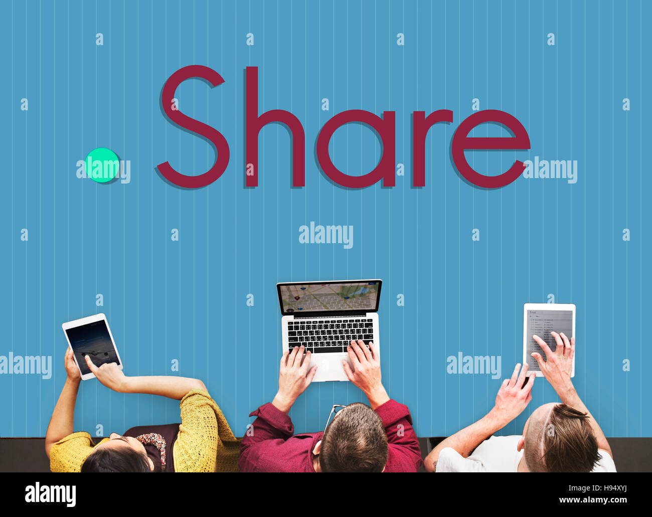 Share Sharing Ideas Graphic Concept Stock Photo - Alamy