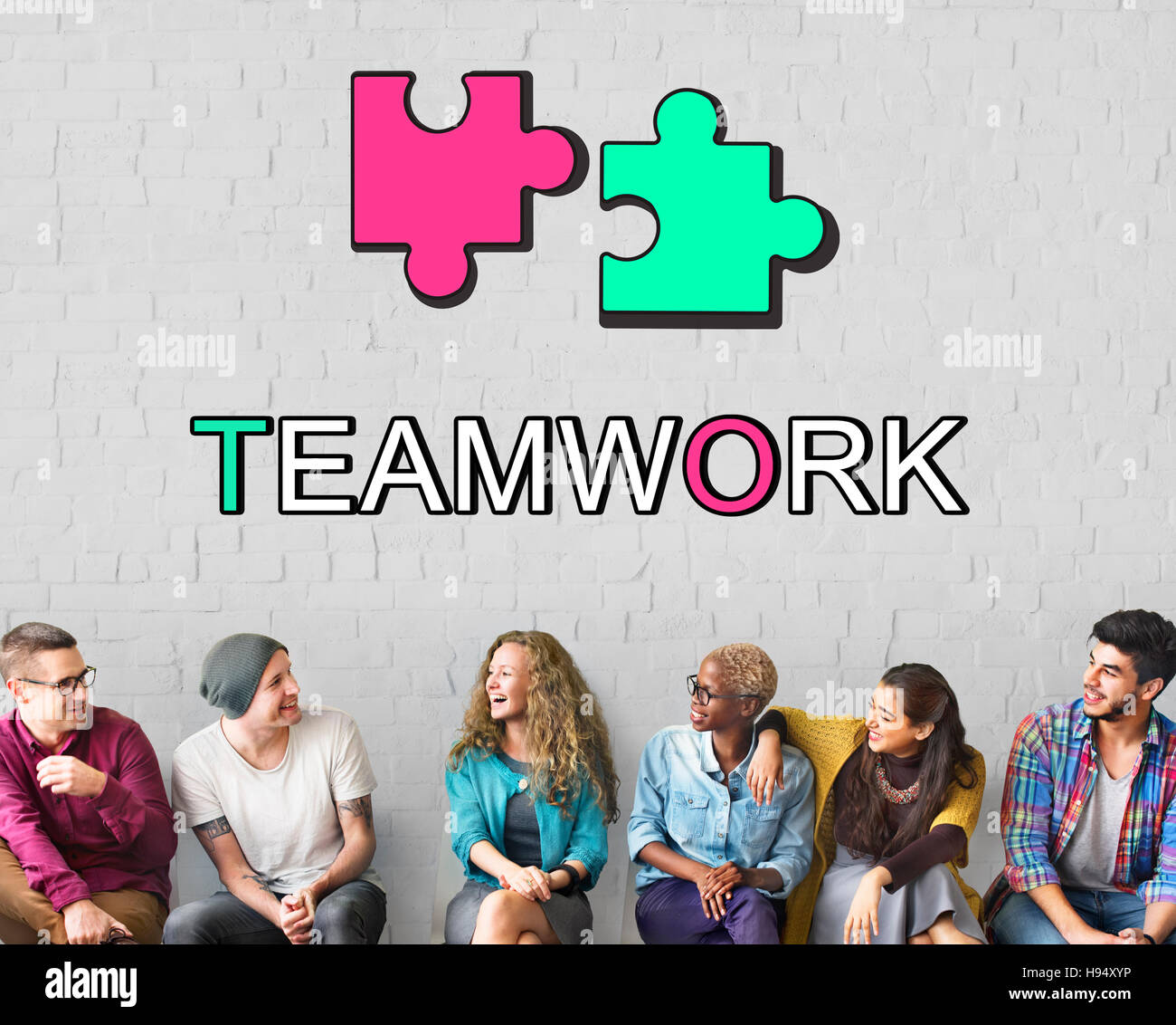 Teamwork Alliance Collaboration Connection Concept Stock Photo - Alamy