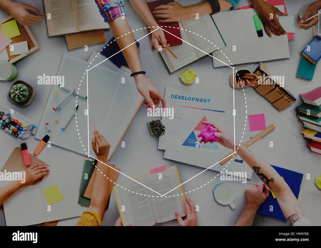 Casual People Activities Frame Graphic Concept Stock Photo - Alamy