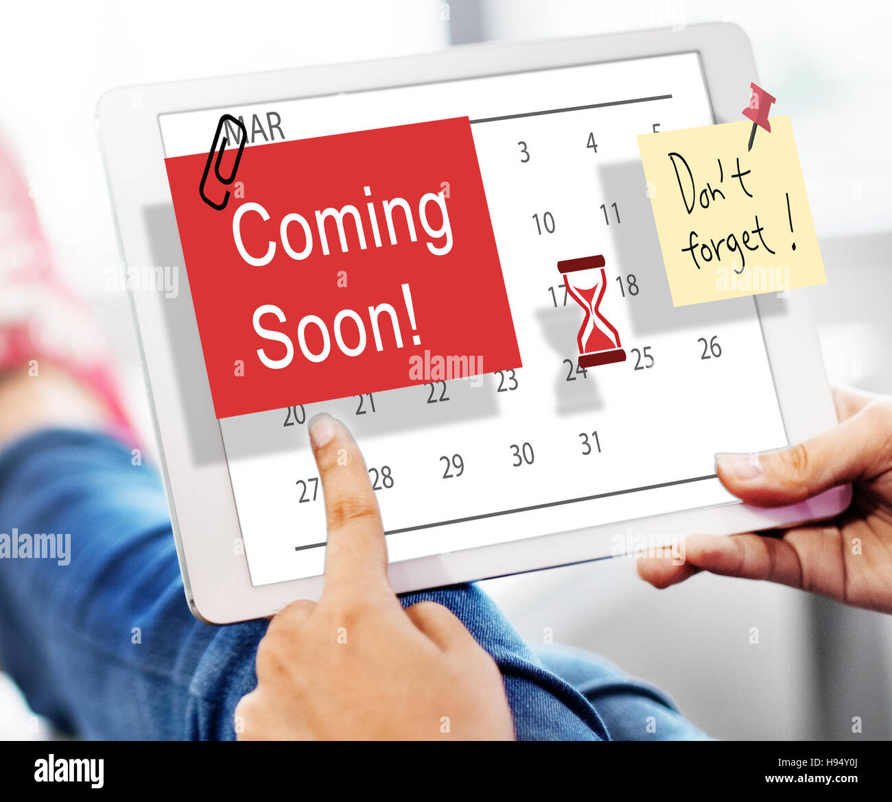 Coming Soon Advertising Annoucement Sign Concept Stock Photo - Alamy