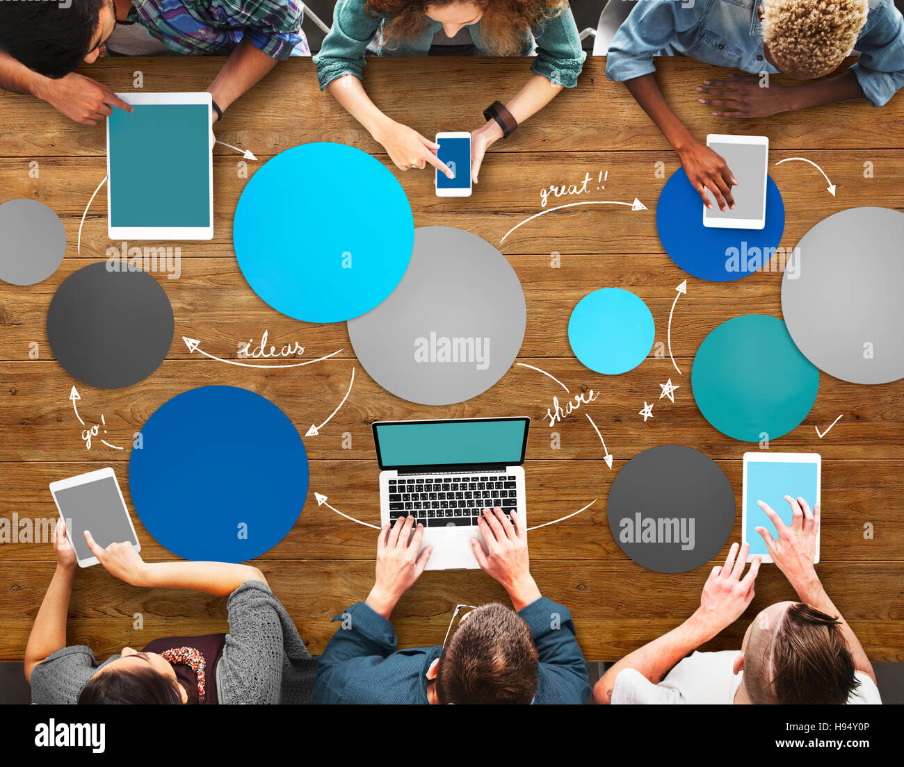 Communication Connect Internet Multimedia Concept Stock Photo - Alamy