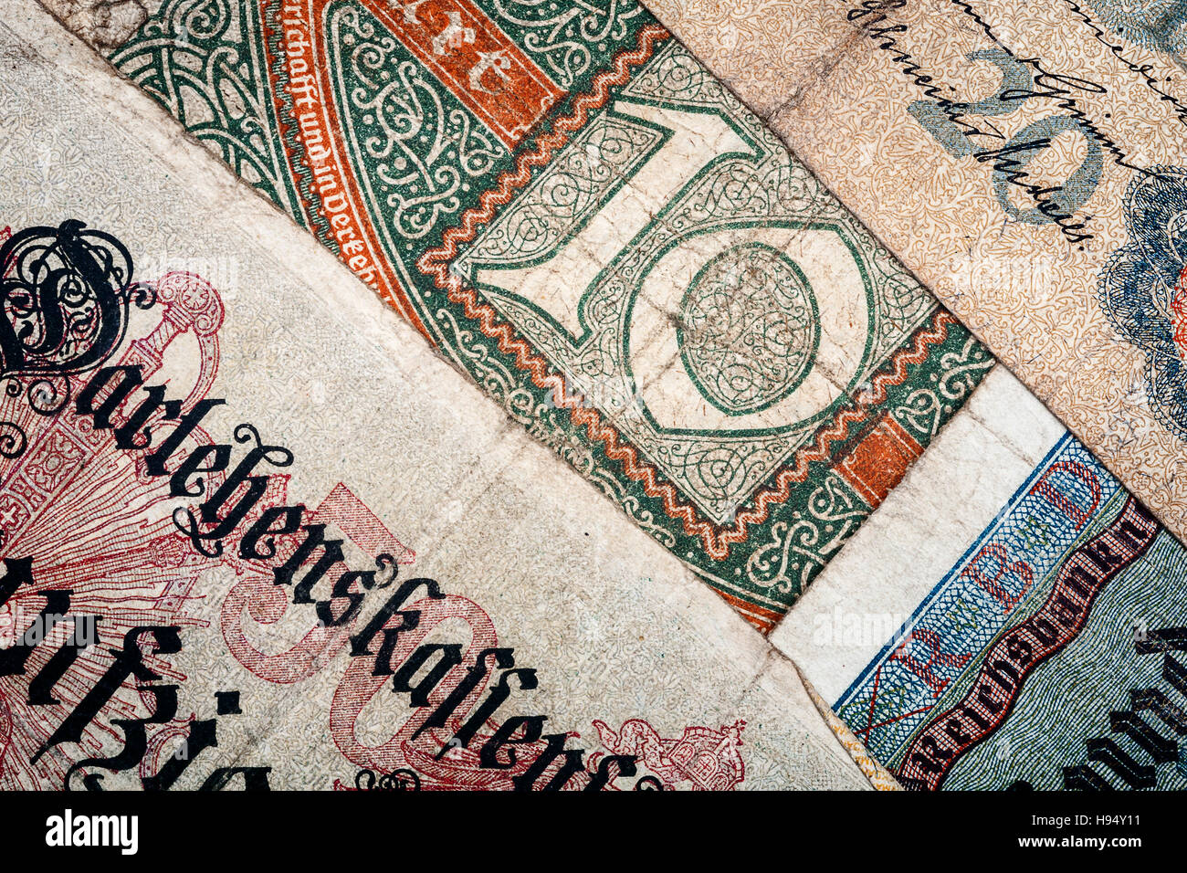 Germany german old currency money mark hi-res stock photography and ...