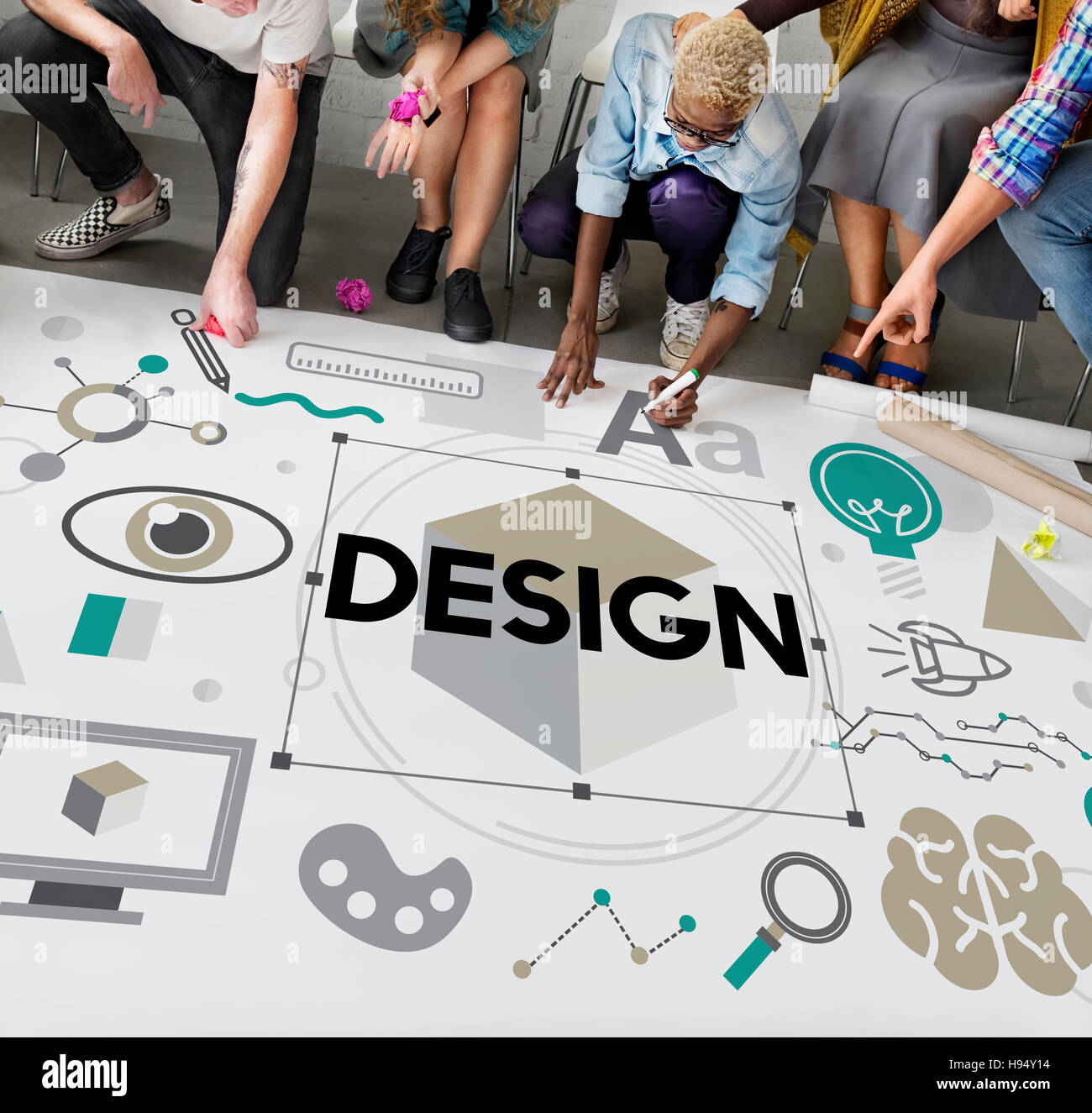 Design Ideas Creativity Artistic Concept Stock Photo - Alamy