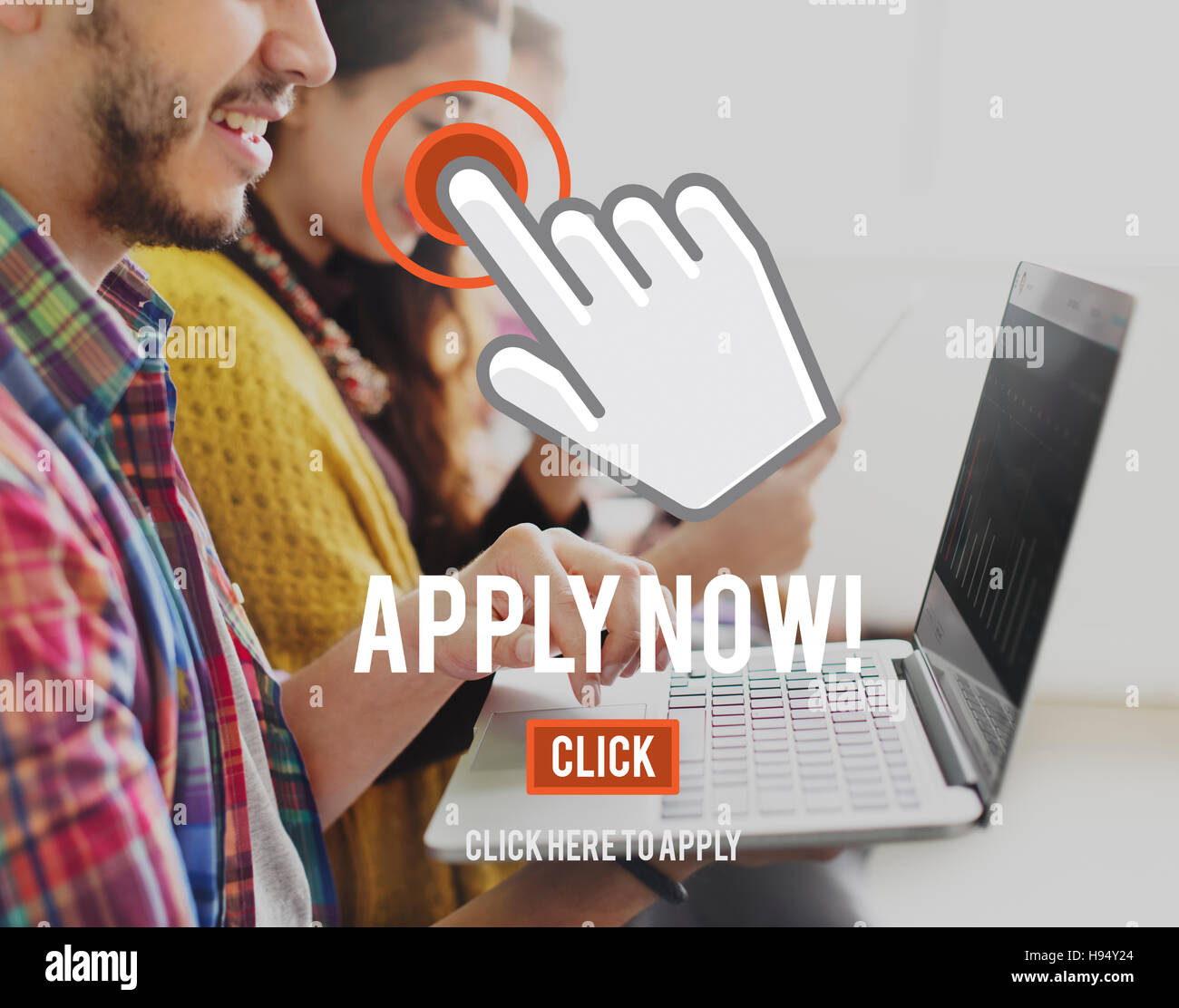 Apply Now Application Human Resources Employment Concept Stock Photo ...