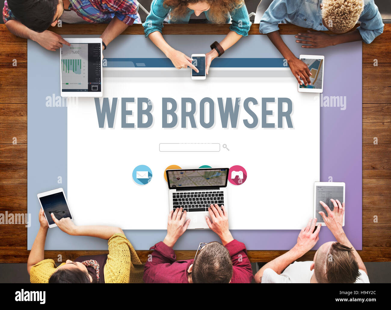 Generic Web Browser Online Page Concept Stock Photo - Alamy