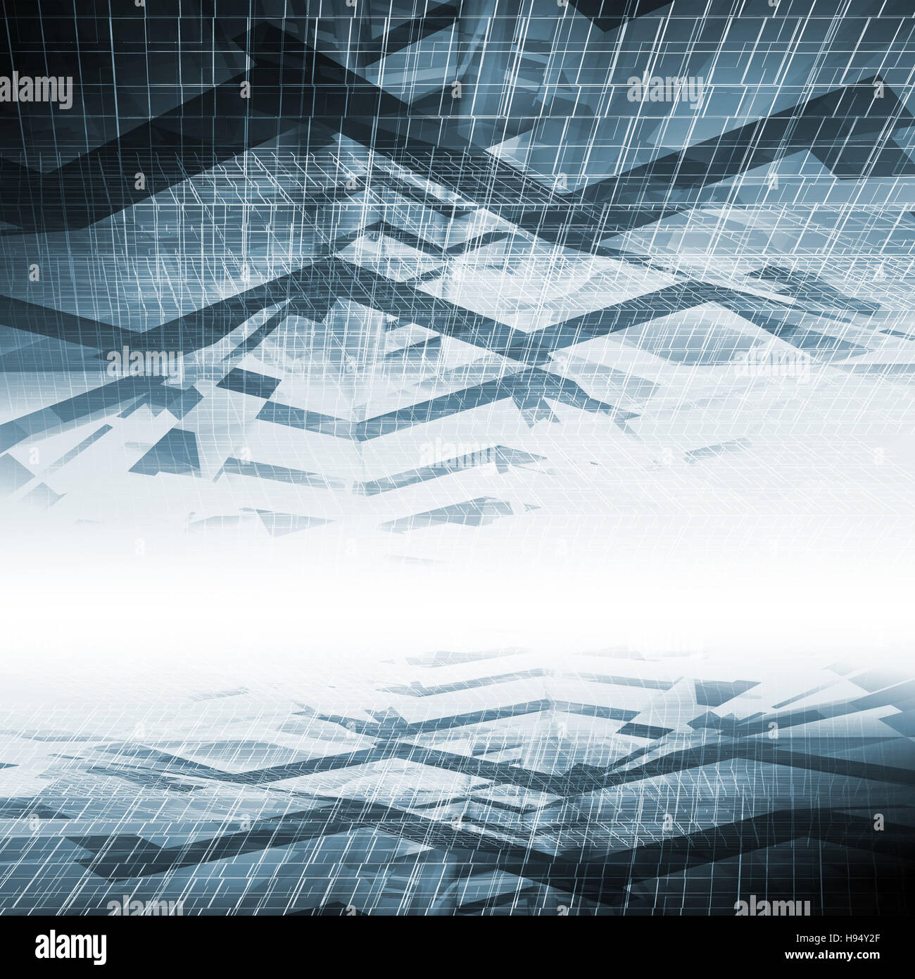Abstract square blue digital background, high-tech cg concept with ...