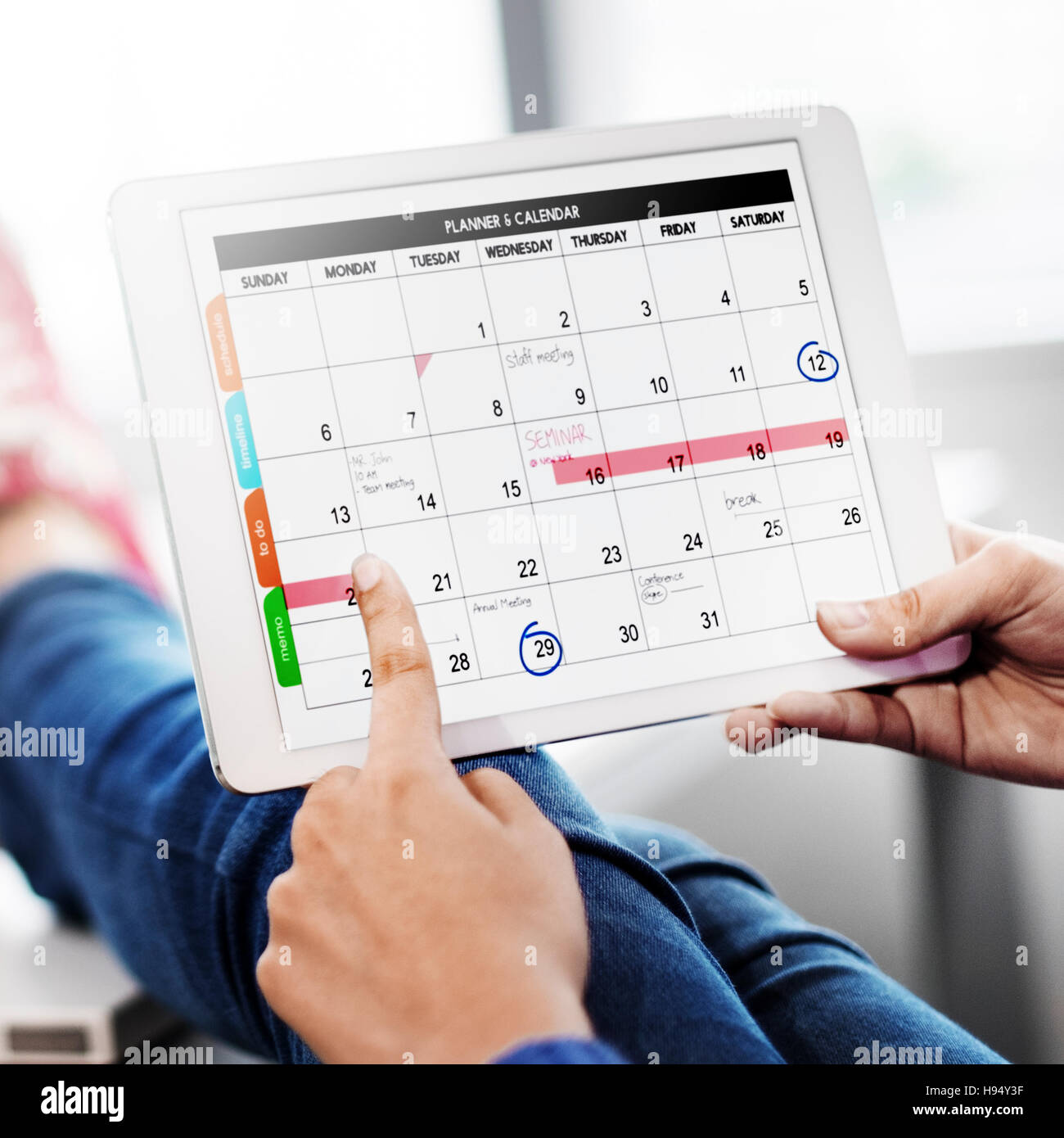 Plan Schedule Planning Planner Relax Concept Stock Photo - Alamy