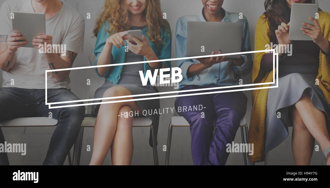 Web Hosting Development Connection Networking Concept Stock Photo - Alamy