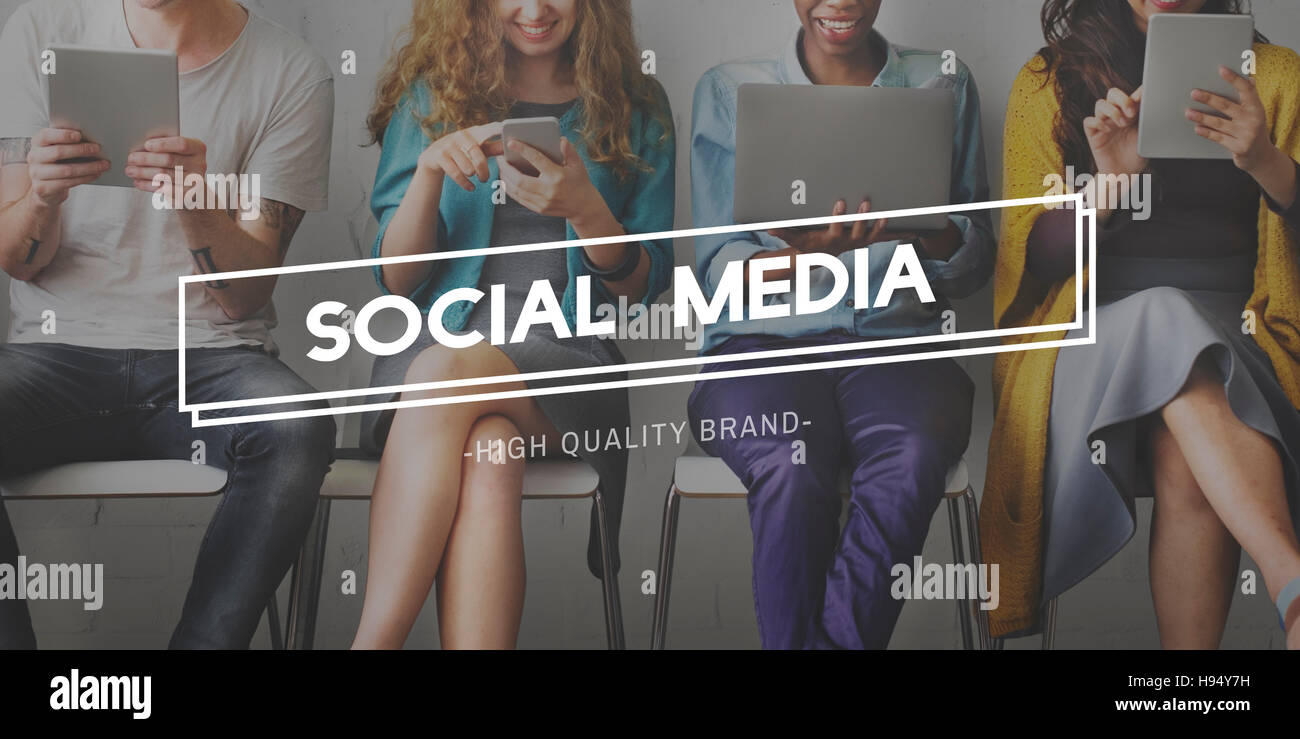 Social Media Communication Community Global Concept Stock Photo - Alamy